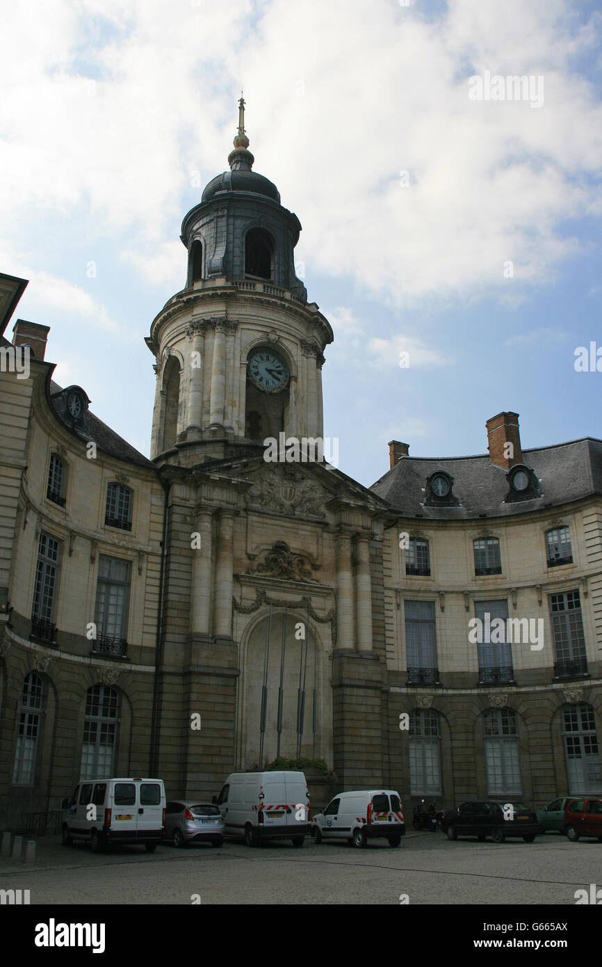 The city hall of Rennes (France Stock Photo - Alamy