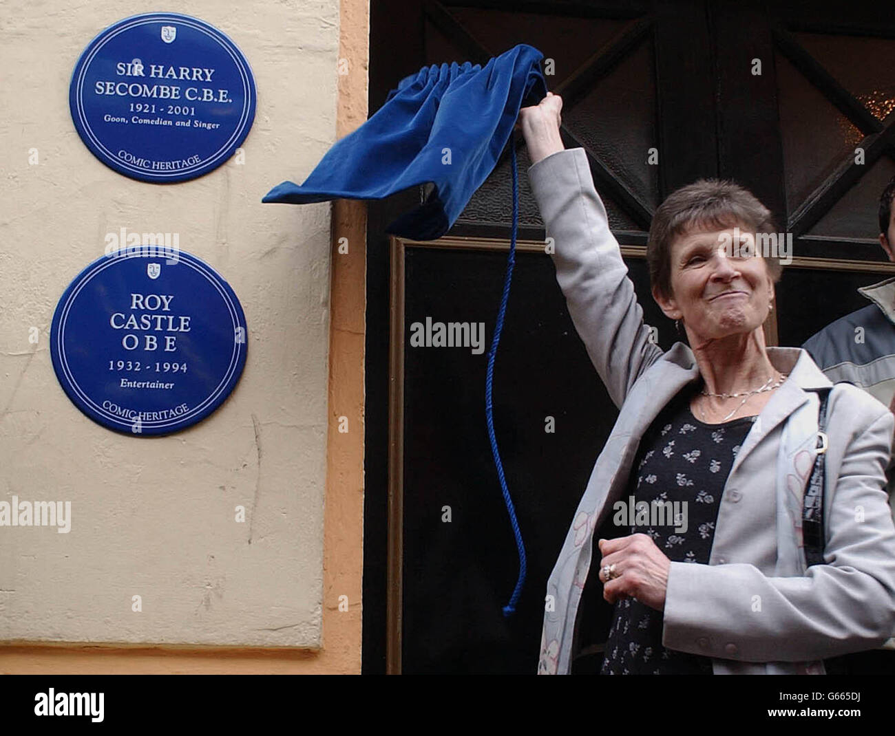 Unveiled with a flourish as Fiona Castle the widow of entertainer Roy ...