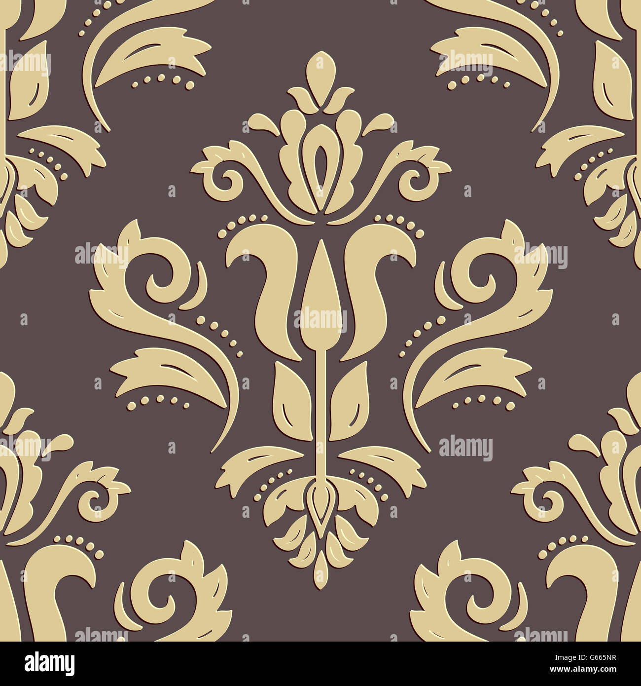 Seamless Wallpaper in the Style of Baroque Stock Photo - Alamy