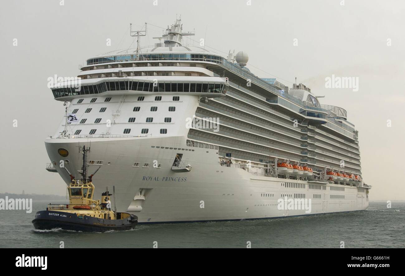 Princess Cruises' newest ship, Royal Princess, arrives in Southampton ...