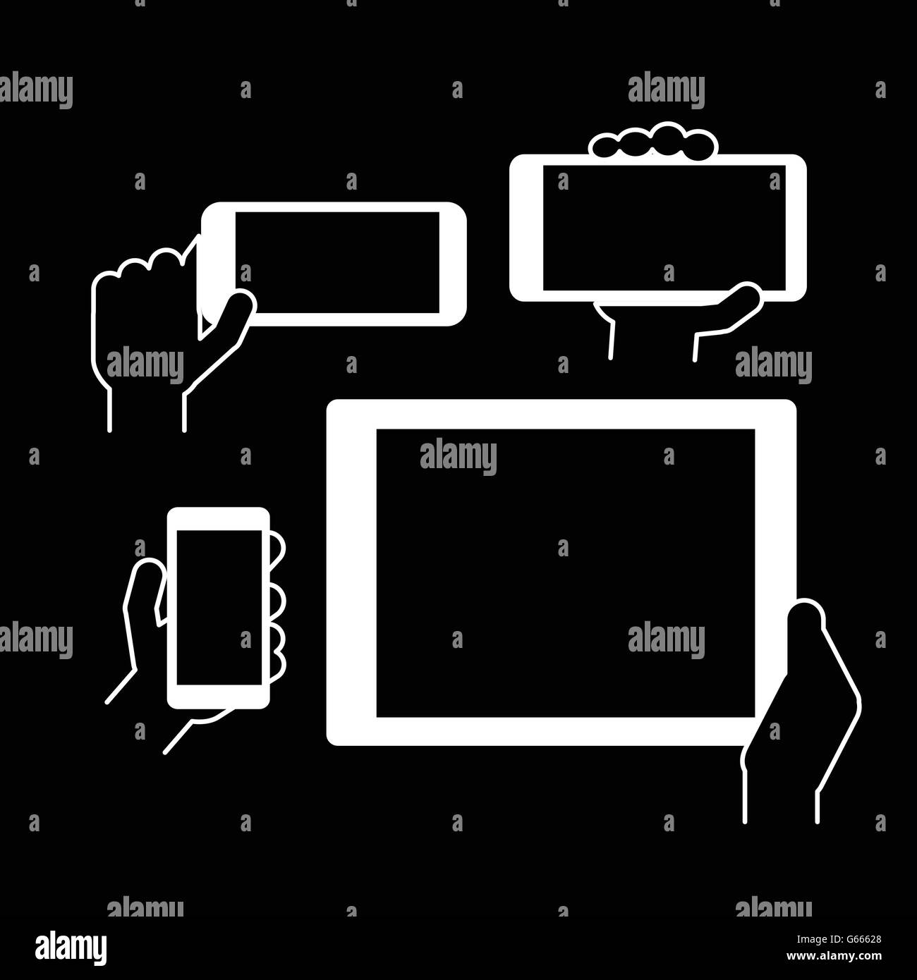 Hold app Black and White Stock Photos & Images - Alamy