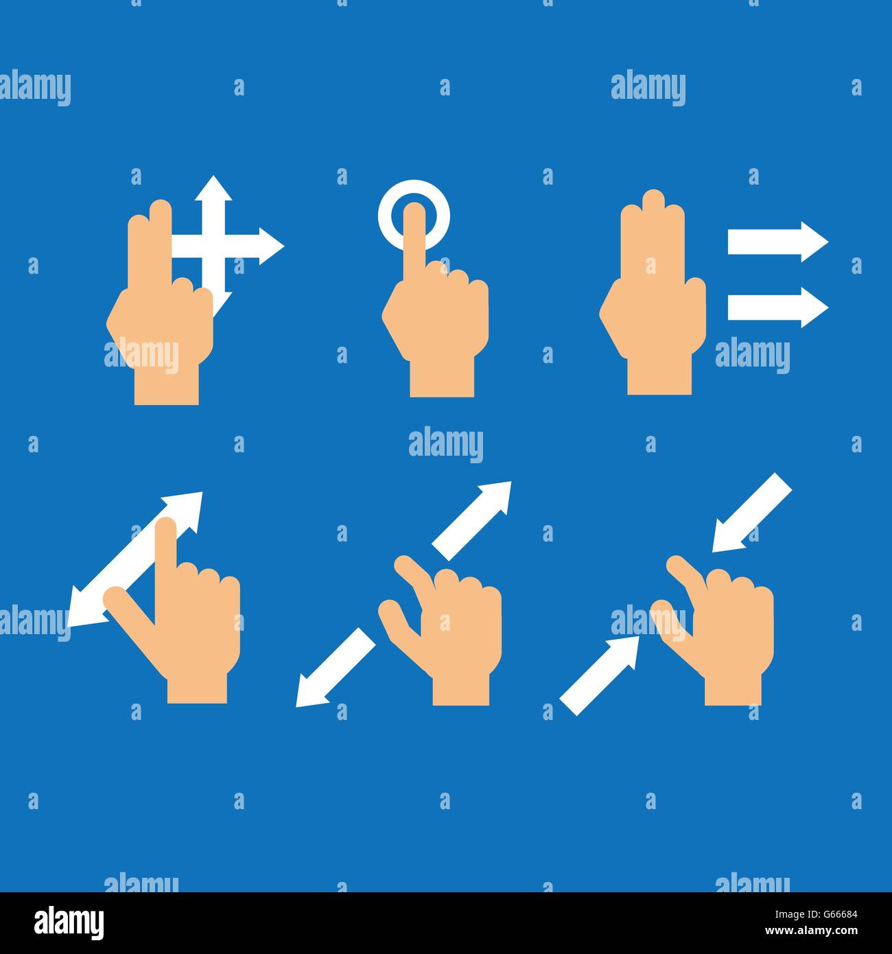 Gesture hand scroll icon Stock Vector Images - Alamy