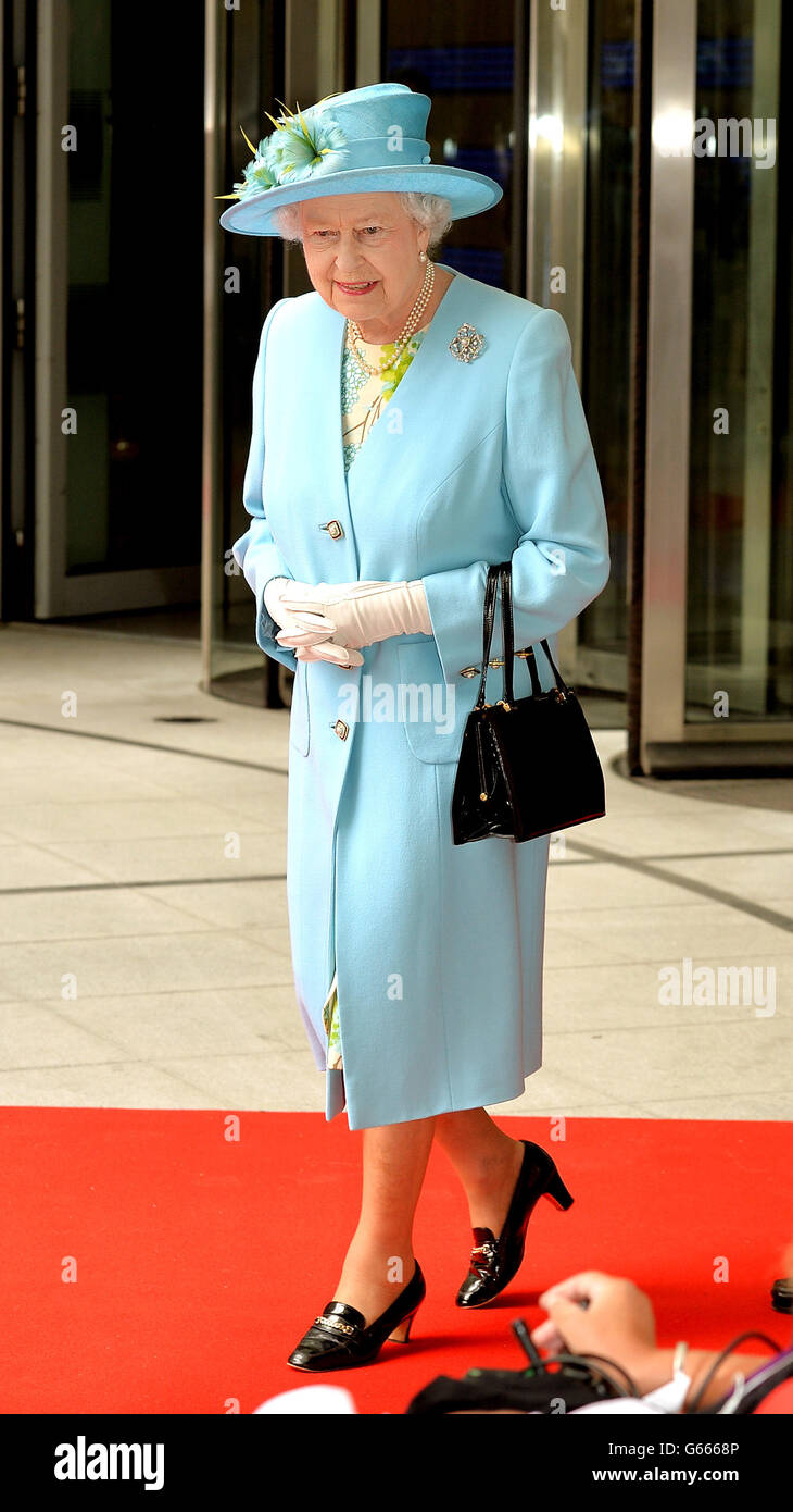 Royal visit to BBC - London Stock Photo - Alamy