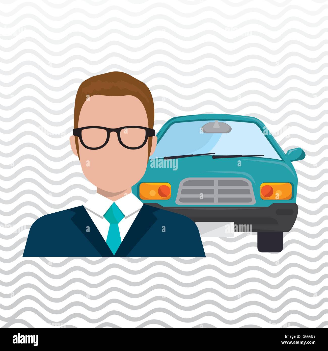 car salesman design Stock Vector Image & Art - Alamy