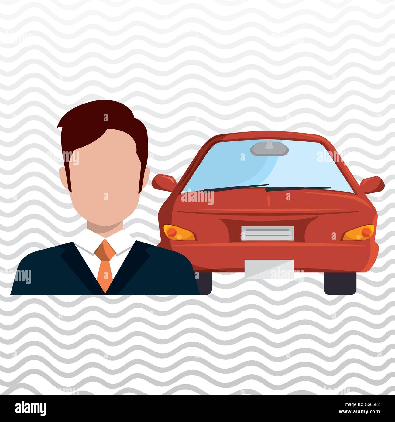 car salesman design Stock Vector Image & Art - Alamy