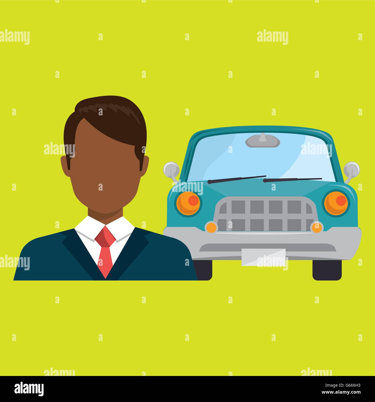 car salesman design Stock Vector Image & Art - Alamy