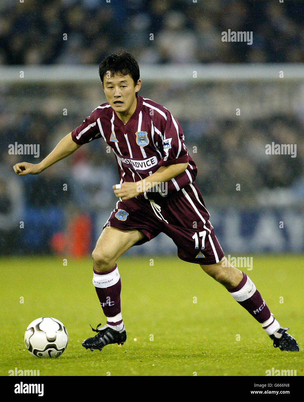 Manchester City's Jihai Sun during their FA Barclaycard Premiership ...