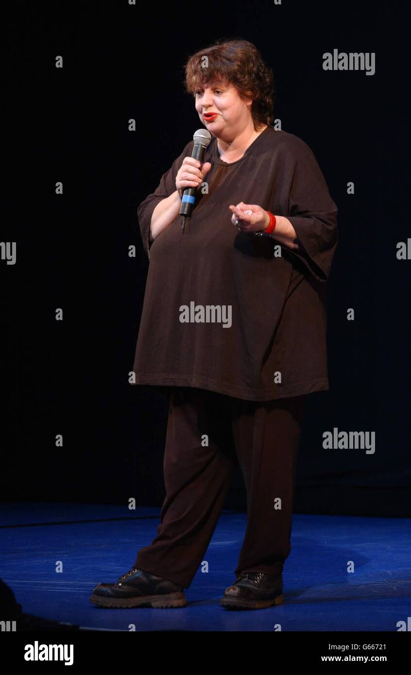 Comedienne Jo Brand performing at Gutted - The Gilded Balloon Benefit ...