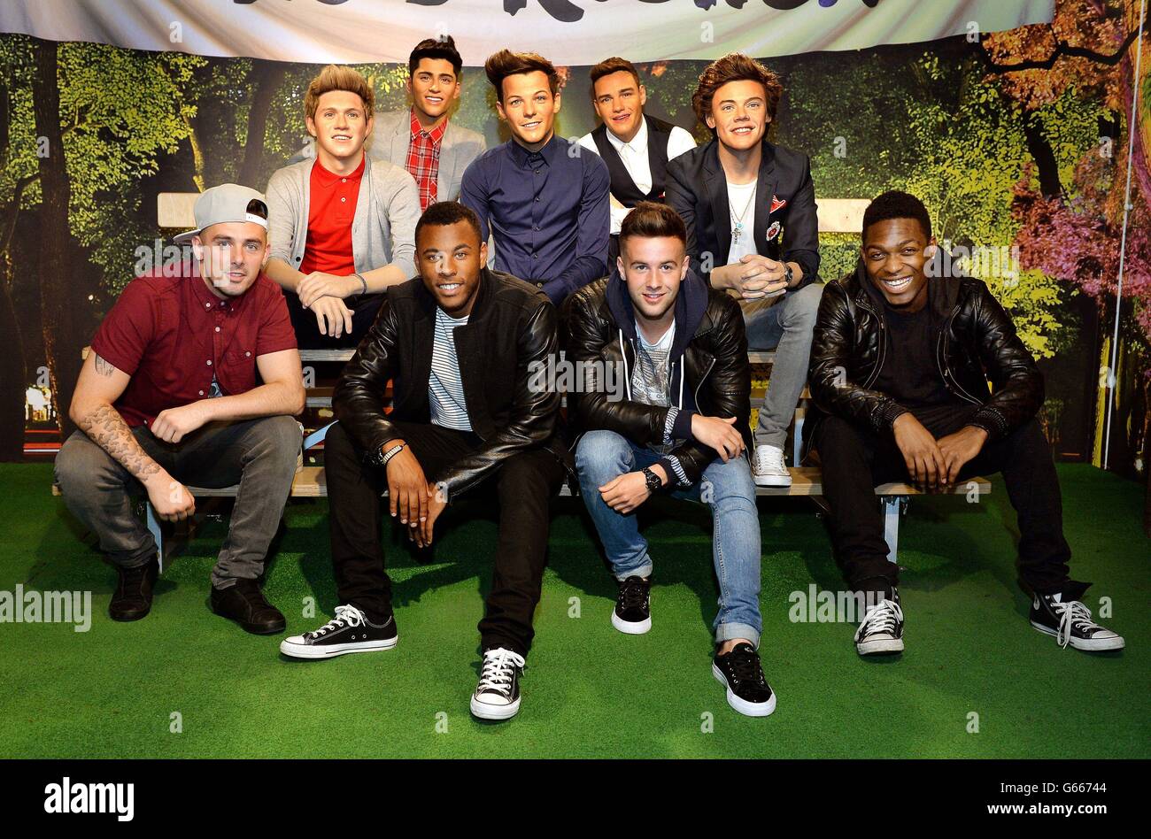 (front row, left to right) Charlie Healy, Ashford Campbell, Andy Merry ...