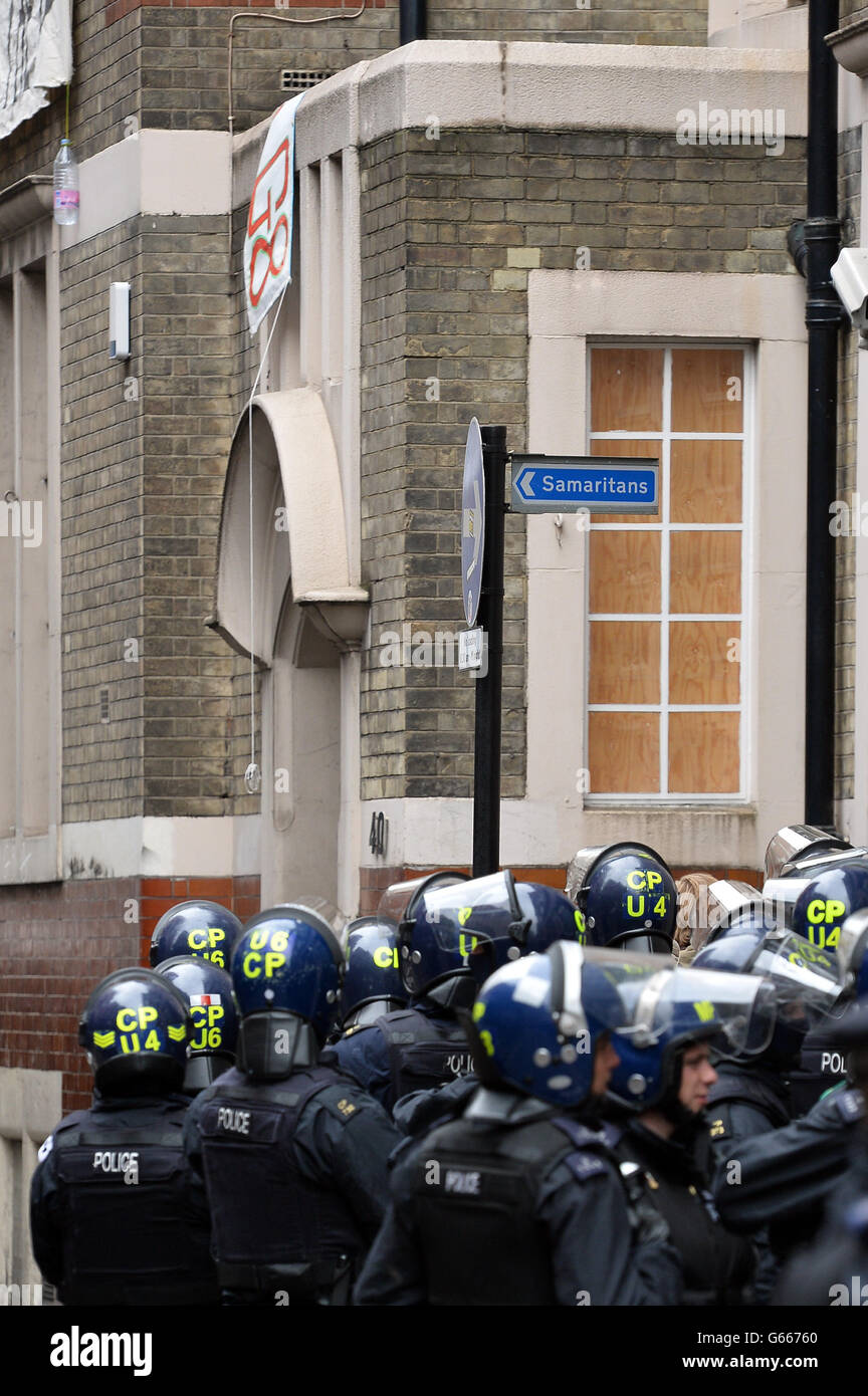 G8 summit protests Stock Photo - Alamy