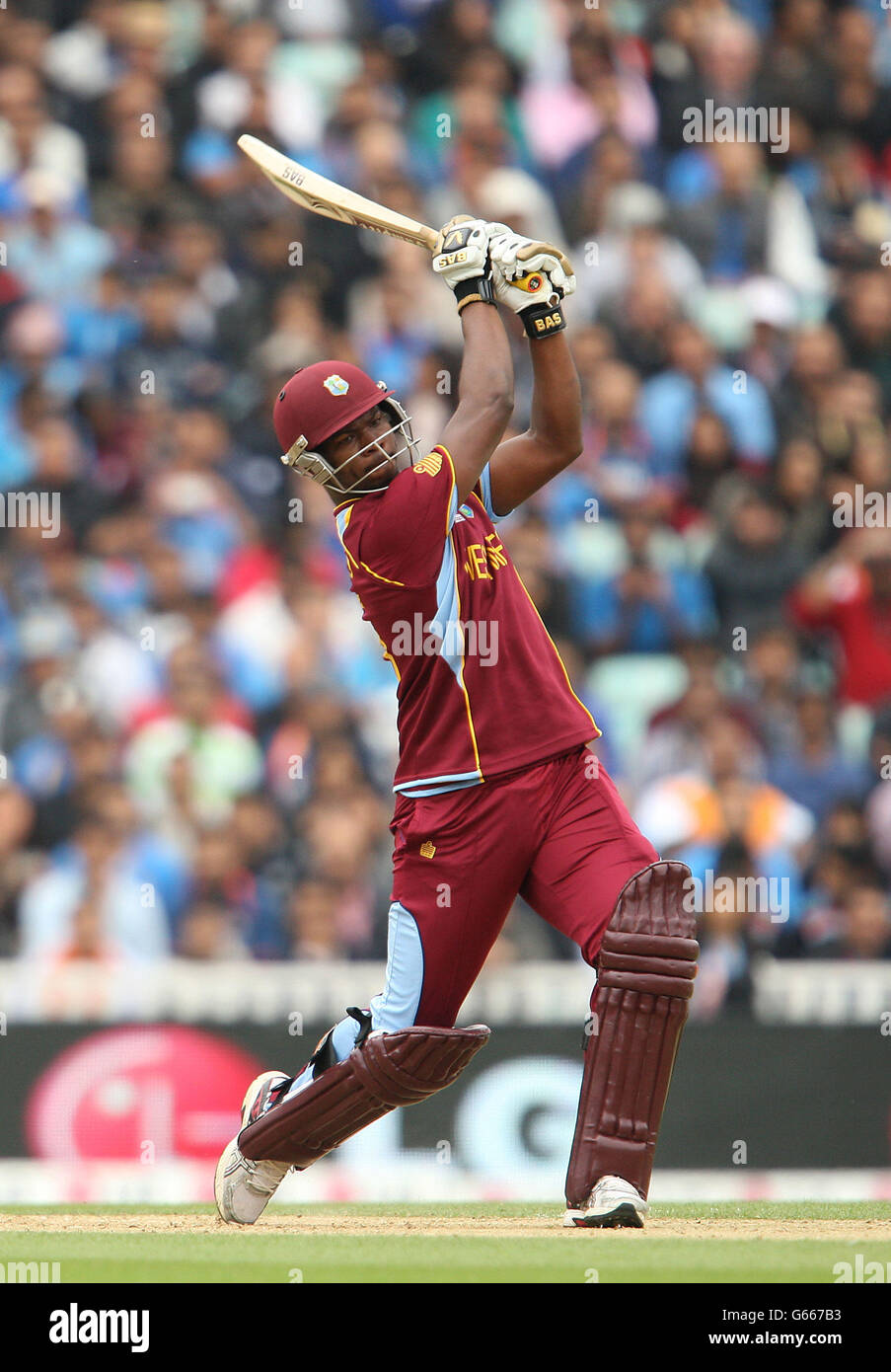 West Indies' Johnson Charles in action during the ICC Champions Trophy ...