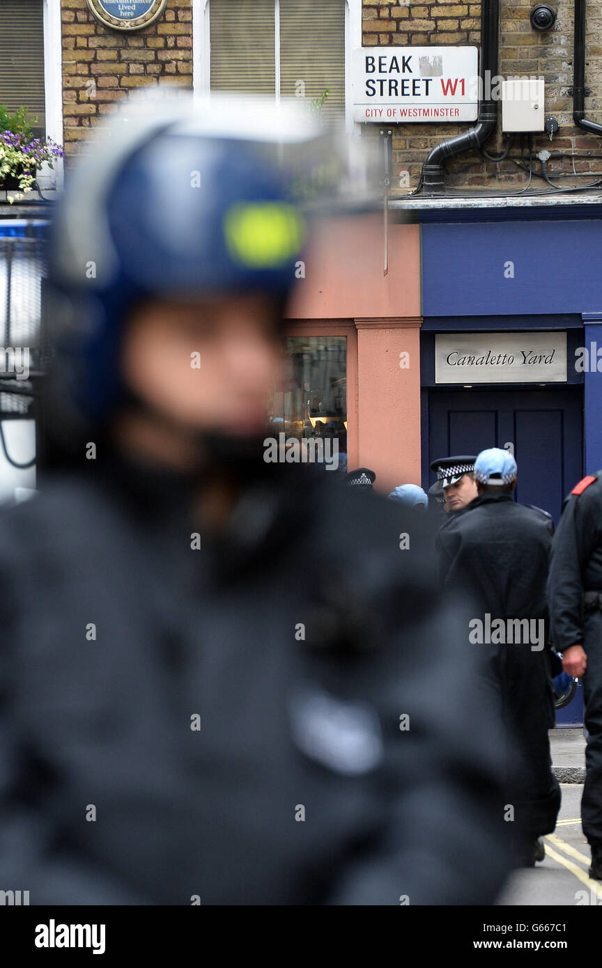 Police officers on duty in soho hi-res stock photography and images - Alamy
