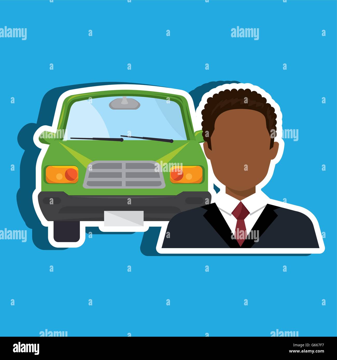 car salesman design Stock Vector Image & Art - Alamy
