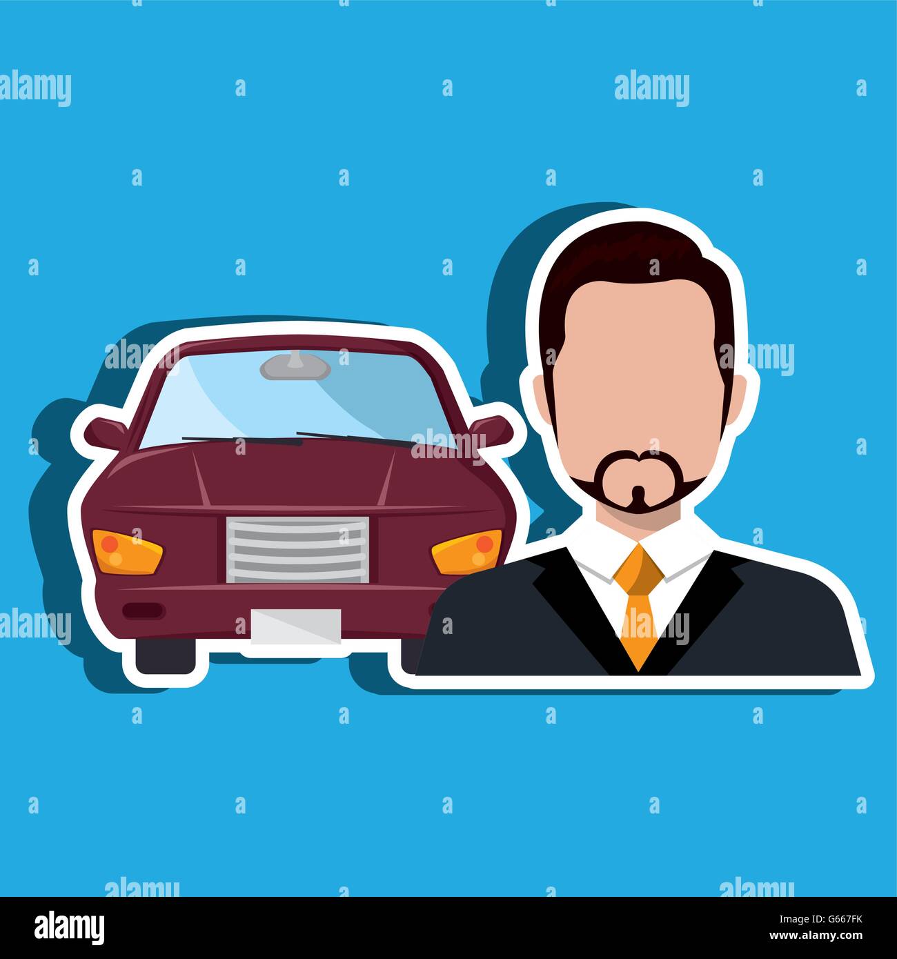 car salesman design Stock Vector Image & Art - Alamy
