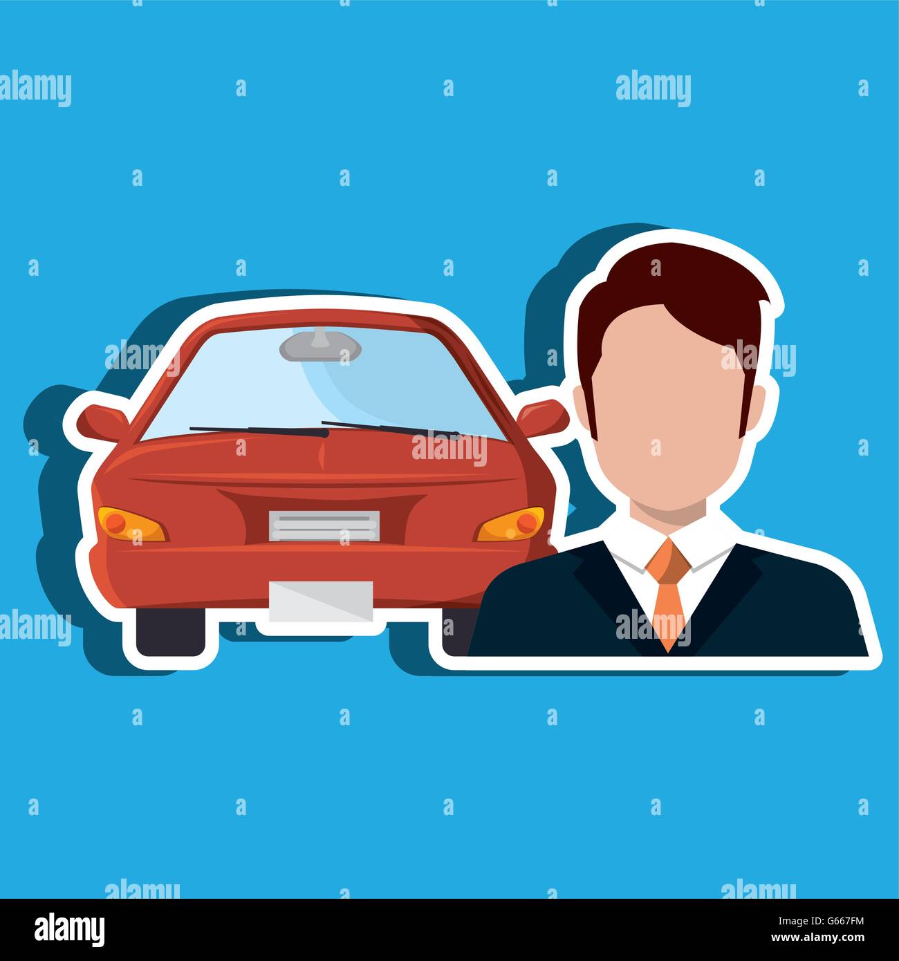 car salesman design Stock Vector Image & Art - Alamy