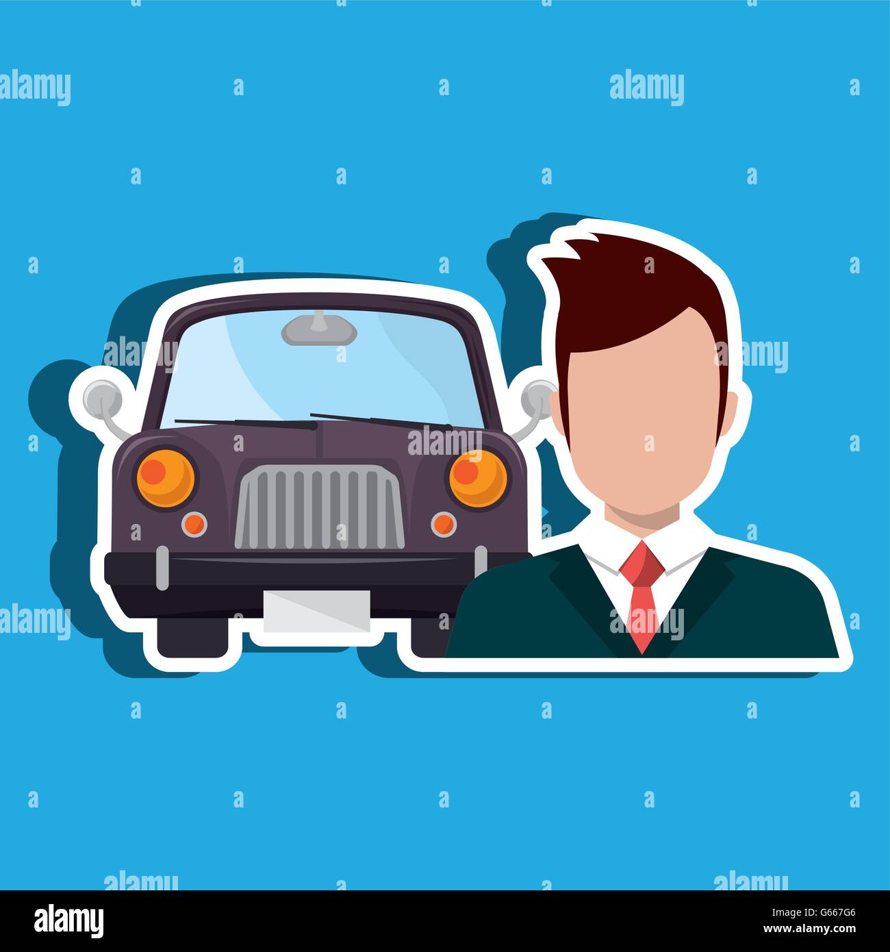 car salesman design Stock Vector Image & Art - Alamy
