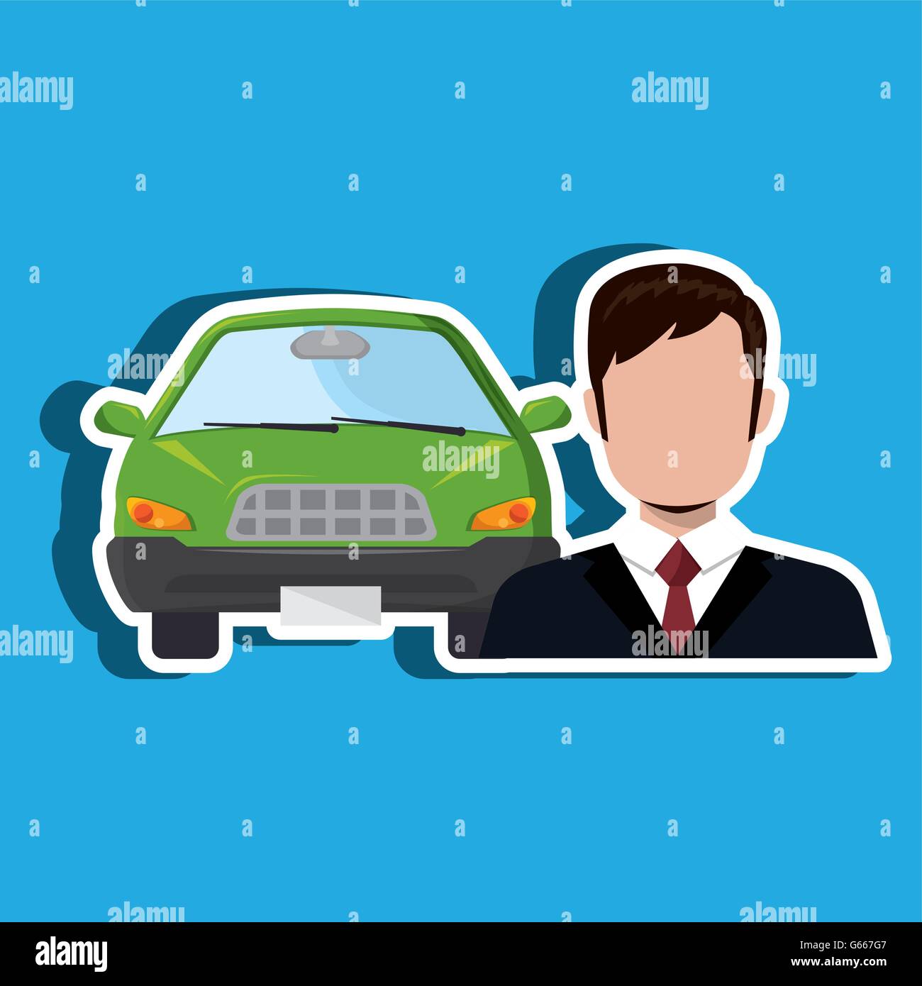 car salesman design Stock Vector Image & Art - Alamy