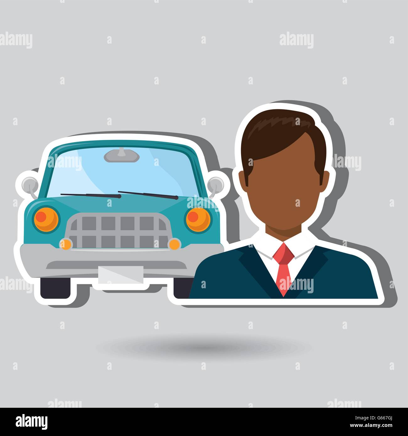 car salesman design Stock Vector Image & Art - Alamy