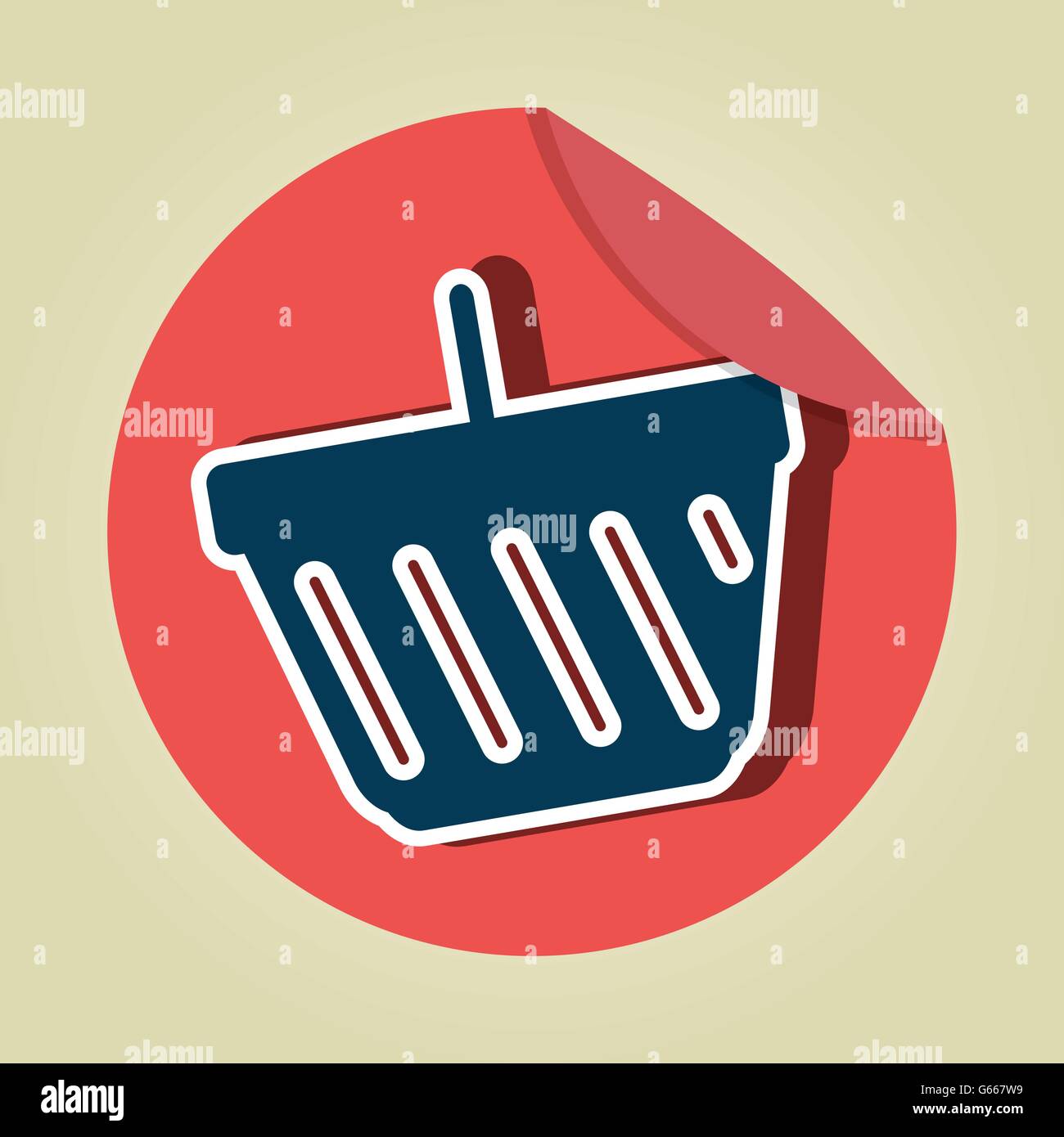 sticker shopping design Stock Vector Image & Art - Alamy