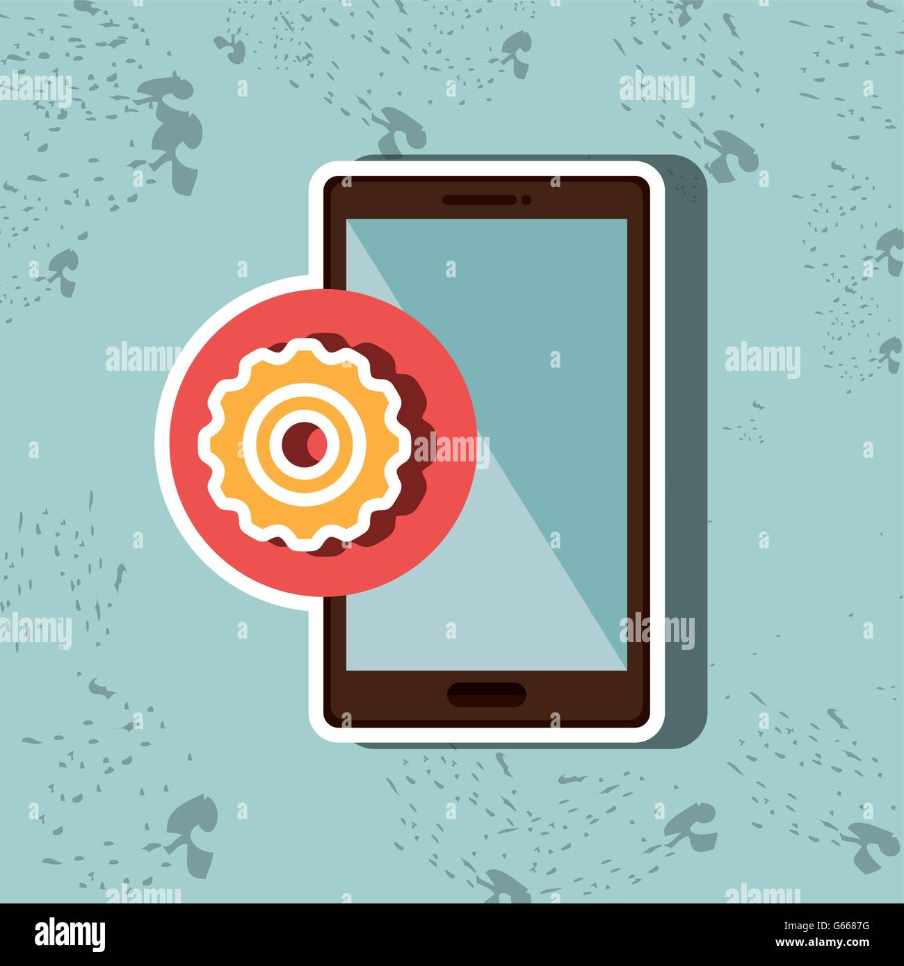 smartphone services design Stock Vector Image & Art - Alamy