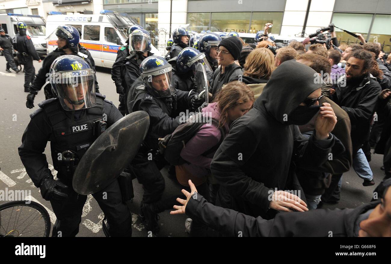 G8 summit protests Stock Photo - Alamy