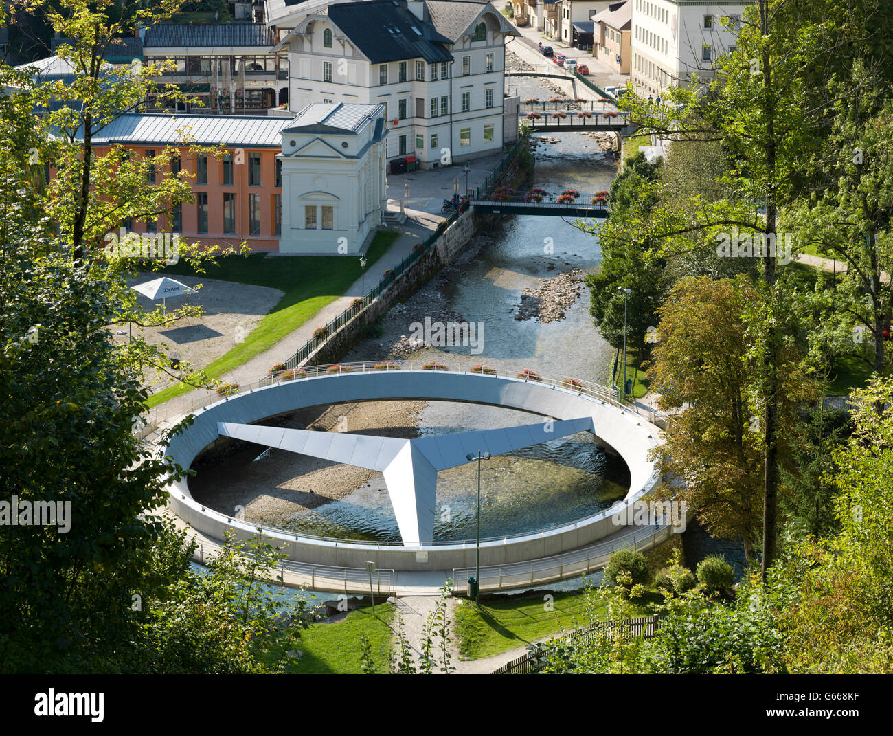 Mercedes Bridge, Bad Aussee, Ausseerland region, Styria, Austria ...