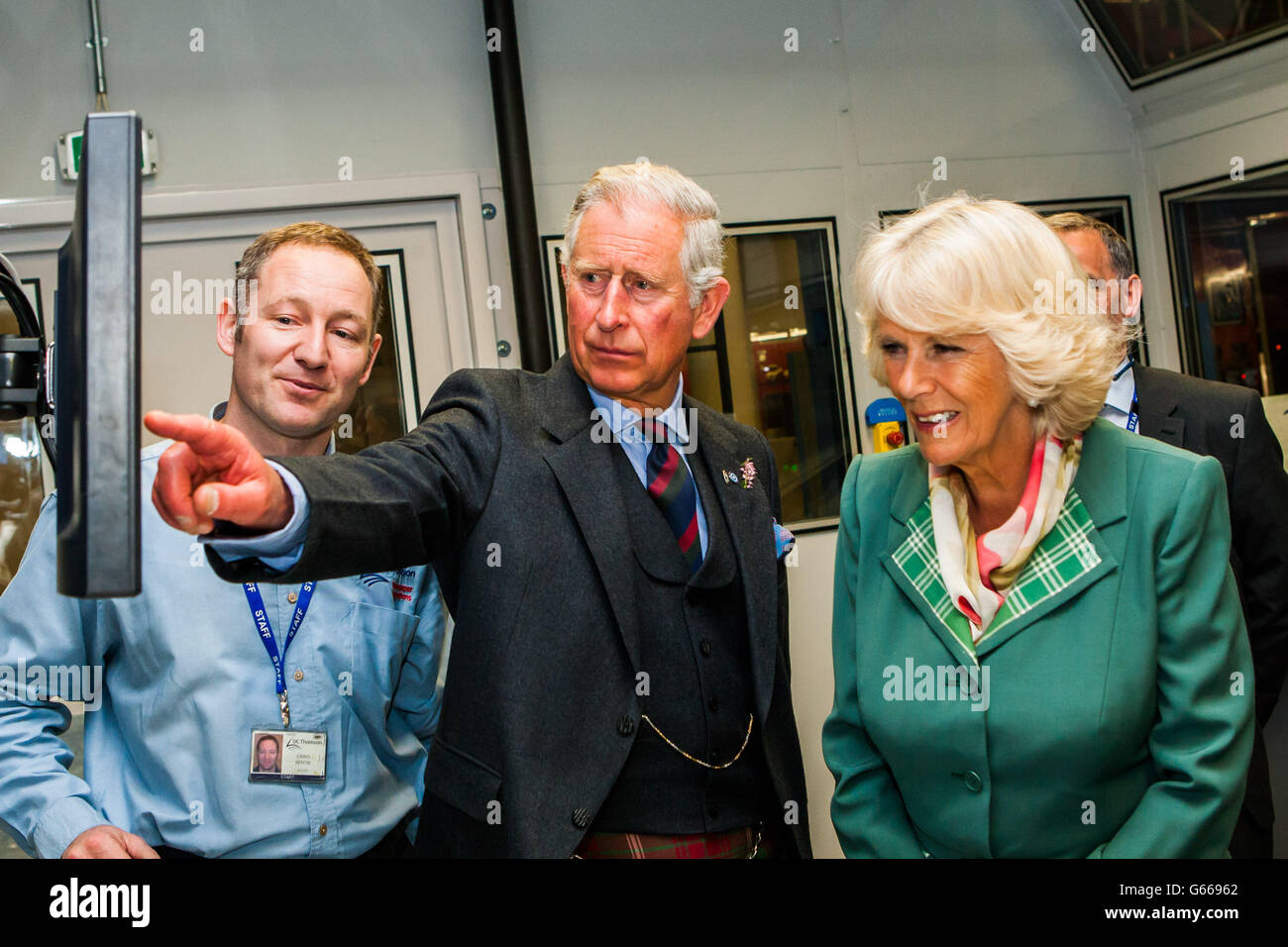 Royal visit to Dundee Stock Photo - Alamy