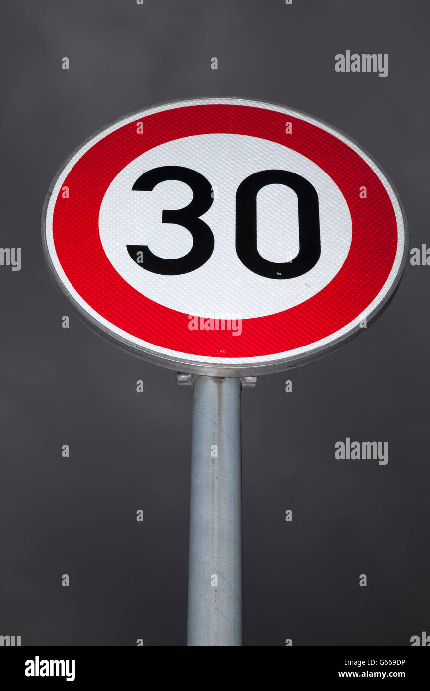 German speed limit traffic sign hi-res stock photography and images - Alamy