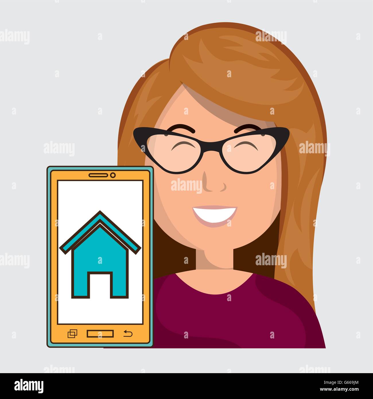 smartphone service design Stock Vector Image & Art - Alamy
