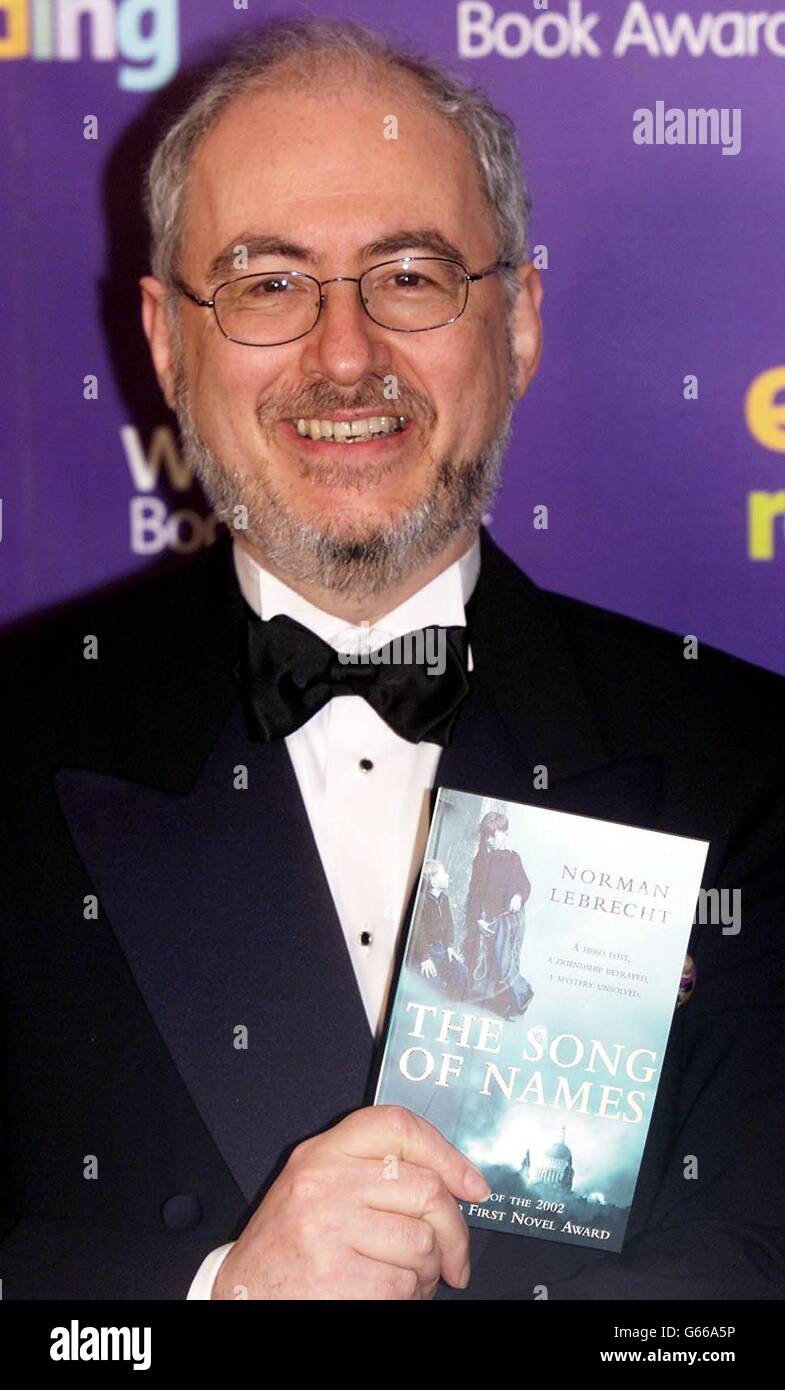 Author Norman Lebrecht, one of the contenders for Whitbread Book Of The ...