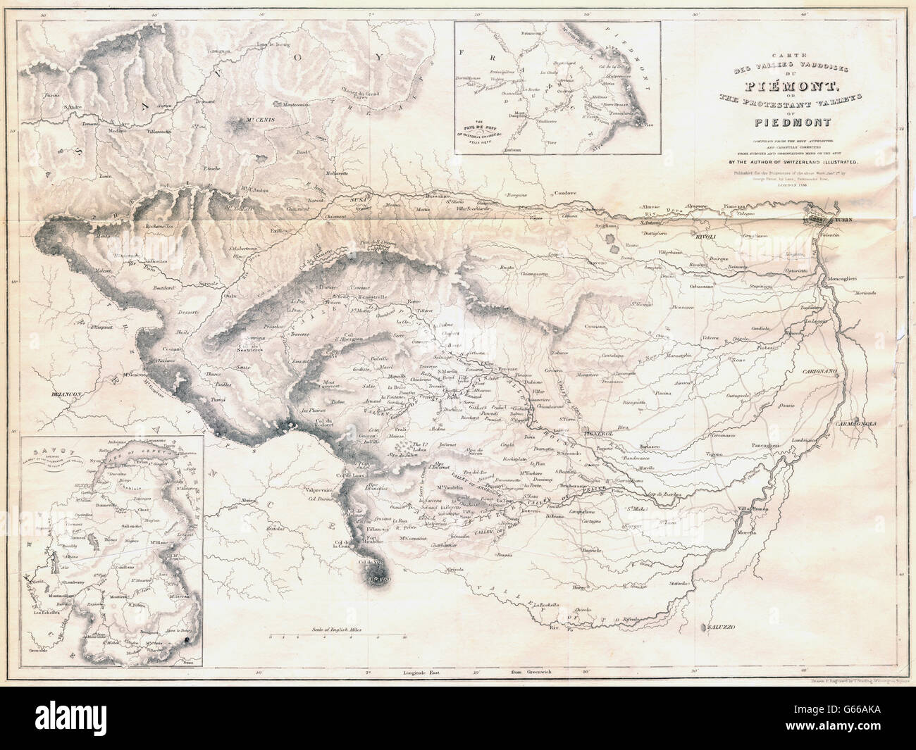 PIEDMONT/PIEMONTE/SAVOIE. Waldenses. Protestant Valleys. Vaudoises.Alps ...