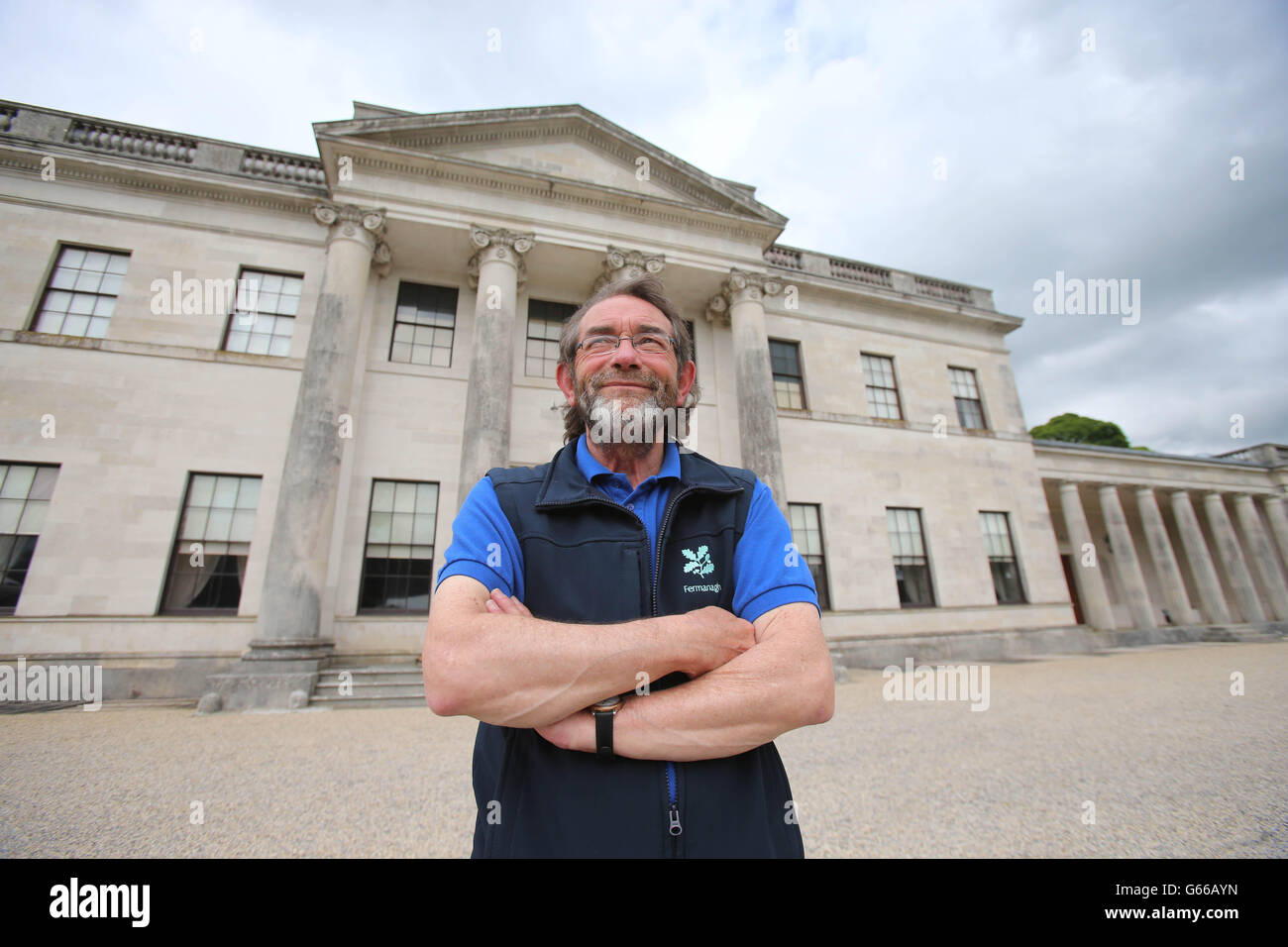 Justin Thompson, manager of Castle Coole Enniskillen Stock Photo - Alamy