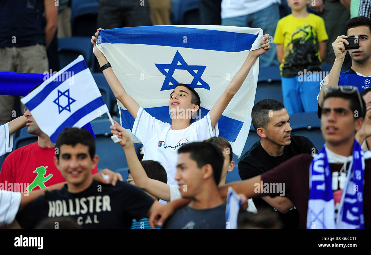 Israel fans show support for their team in the stands Stock Photo - Alamy