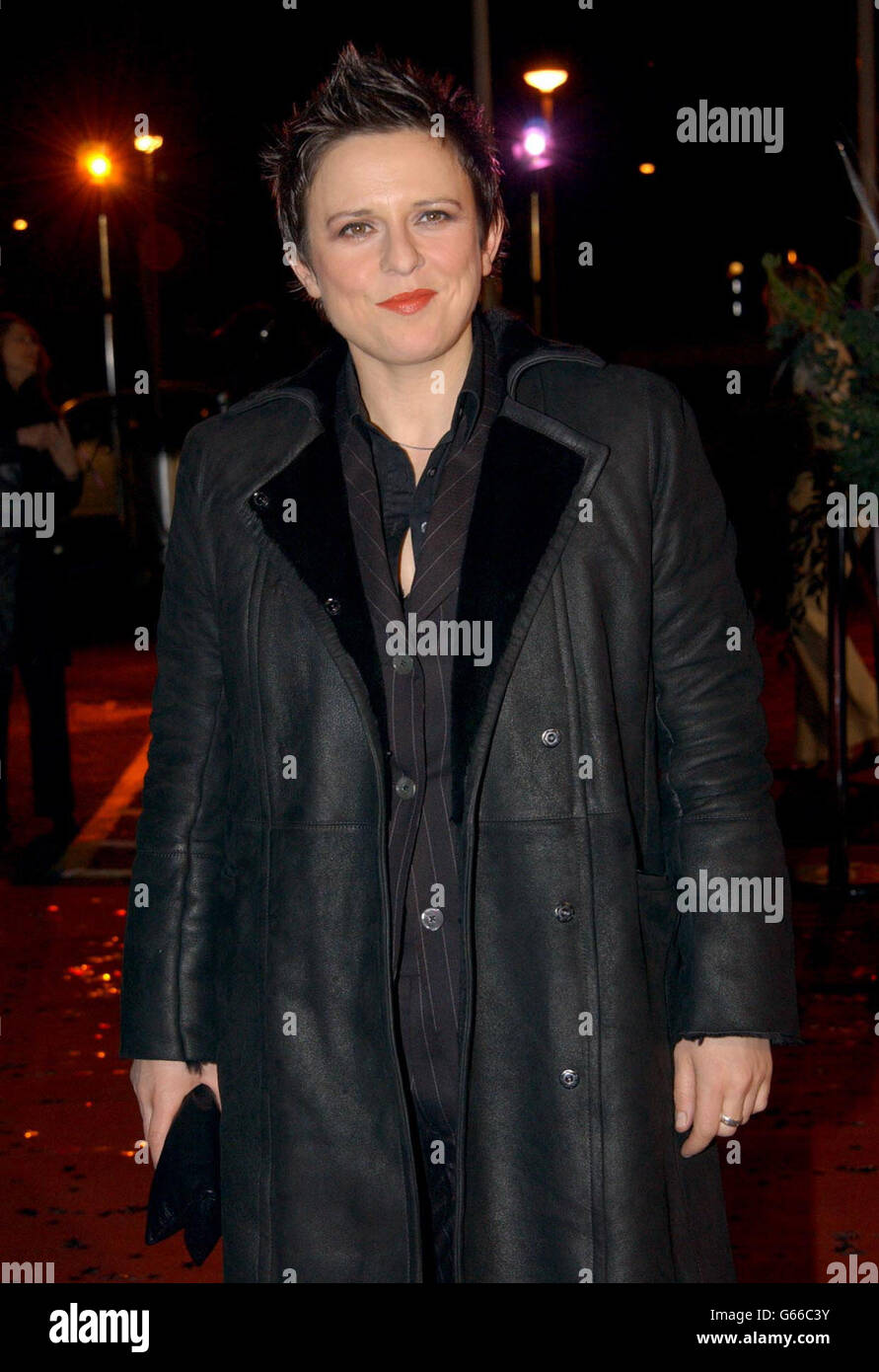 Comedienne Rhona Cameron arriving for the recording of 'TV Moments 2002 ...
