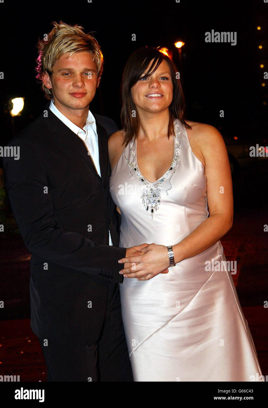Big Brother 3 contestant Jade Goody & Jeff Brazier arrive for the ...
