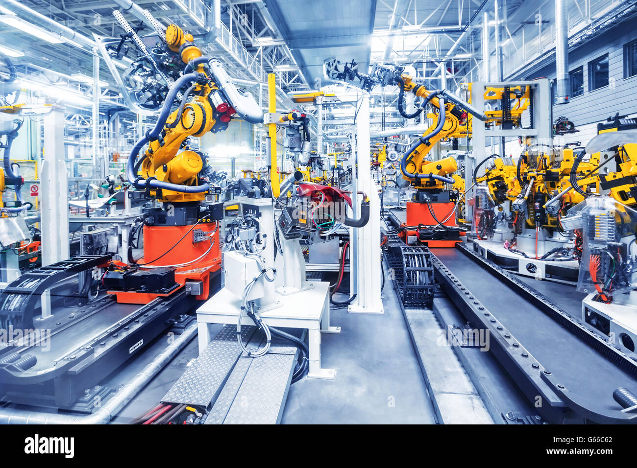 Car Assembly Line And Safety Stock Photos & Car Assembly Line And ...