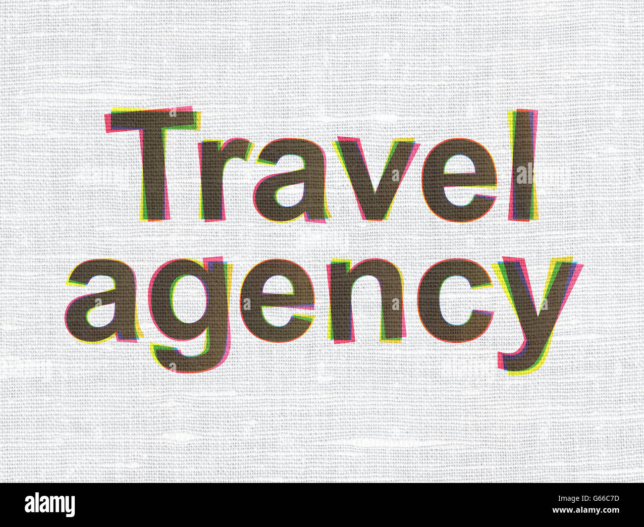 Travel concept: Travel Agency on fabric texture background Stock Photo ...
