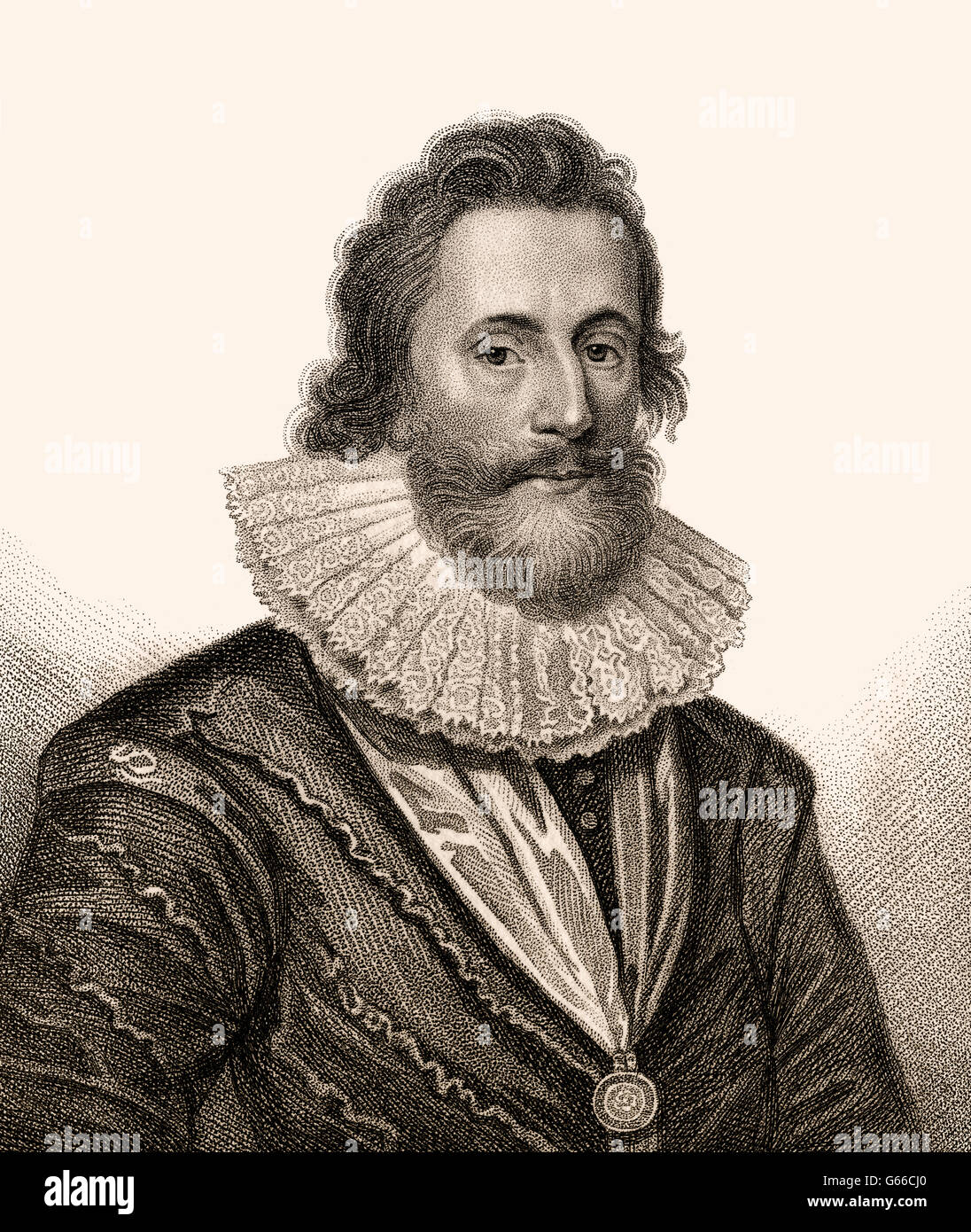 Dudley North, 4th Baron North, 1602-1677, an English politician Stock ...
