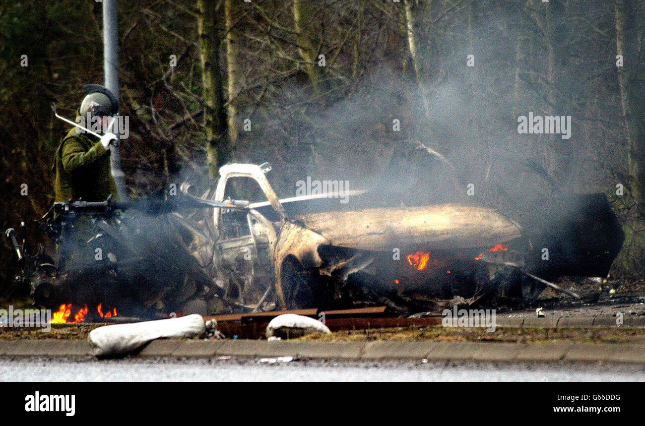 CONTROLLED EXPLOSION ON CAR Stock Photo - Alamy