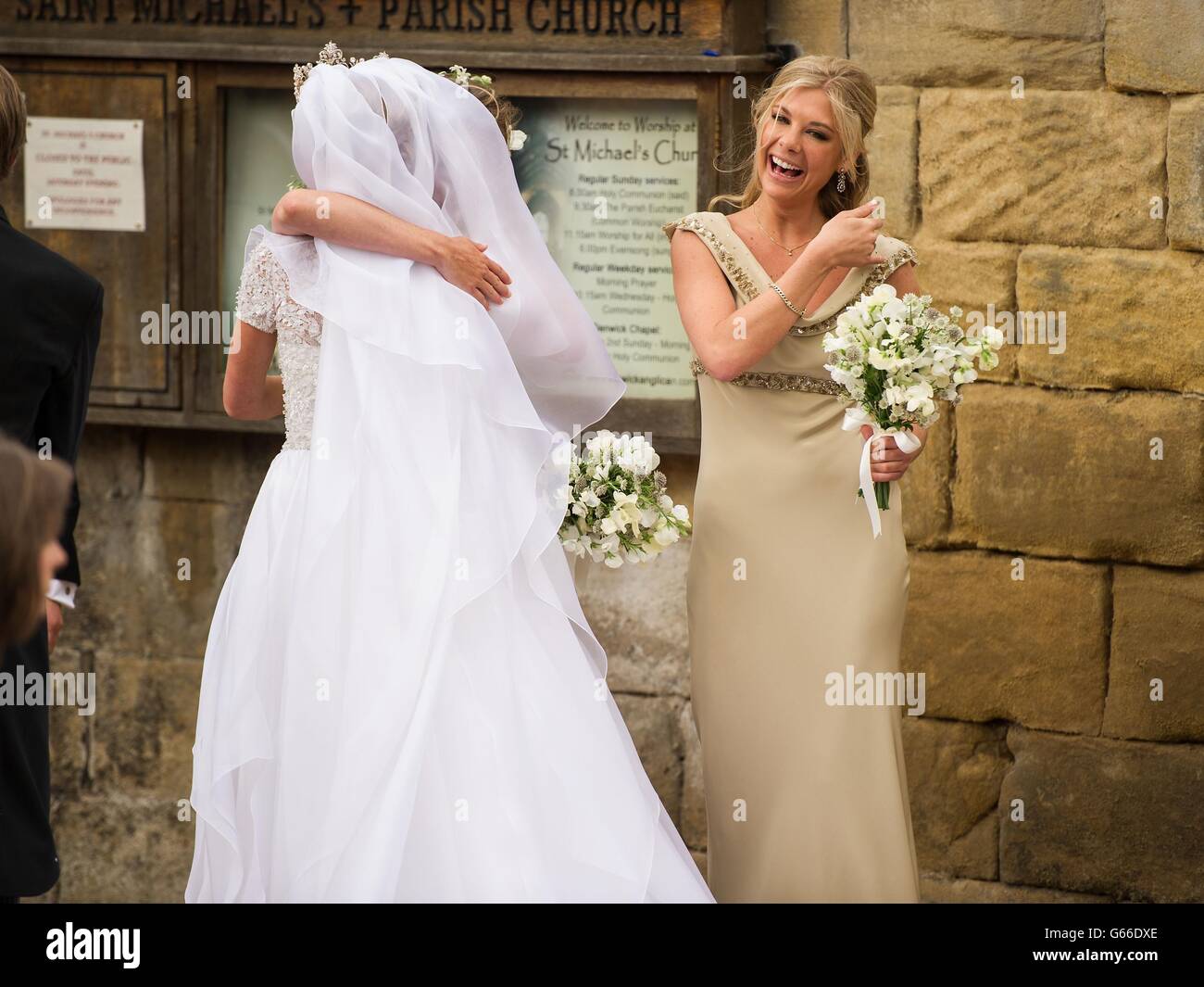 Lady Melissa Percy marries Thomas van Straubenzee - Alnwick Stock Photo ...