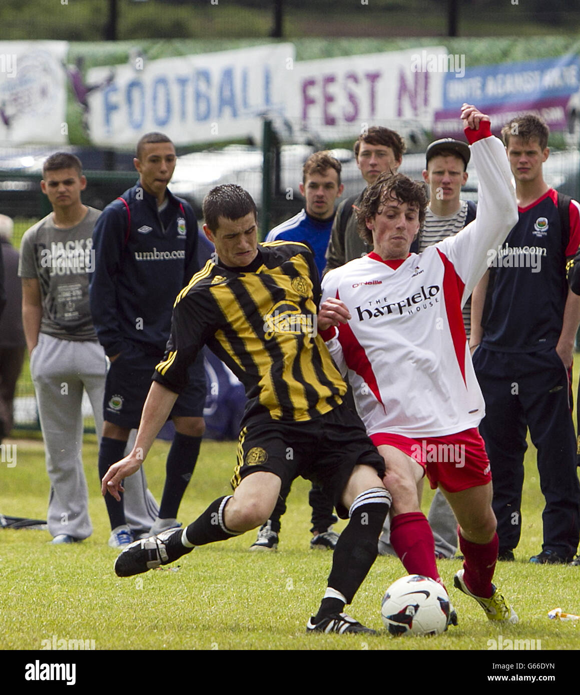 Action between Tullycarnet Community Football Club and Sparta during ...