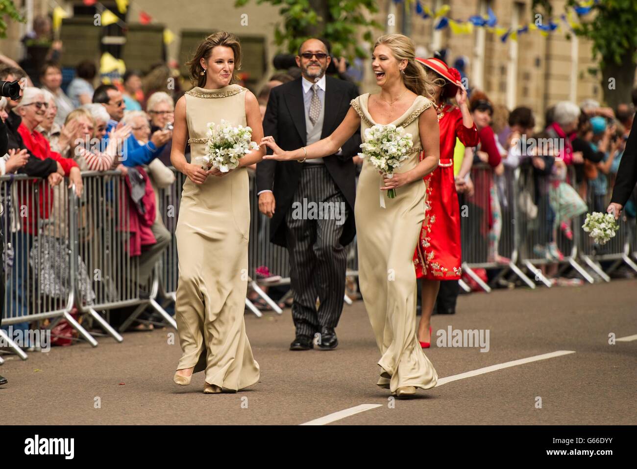 Chelsy Davy and Lady Katie Valentine, the sister of bride Lady Melissa ...
