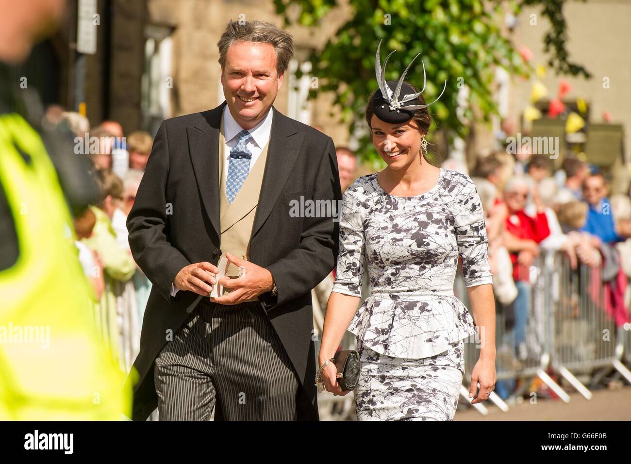 Lady Melissa Percy marries Thomas van Straubenzee - Alnwick Stock Photo ...