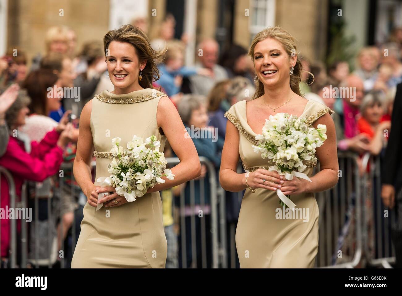 Lady Melissa Percy marries Thomas van Straubenzee - Alnwick Stock Photo ...
