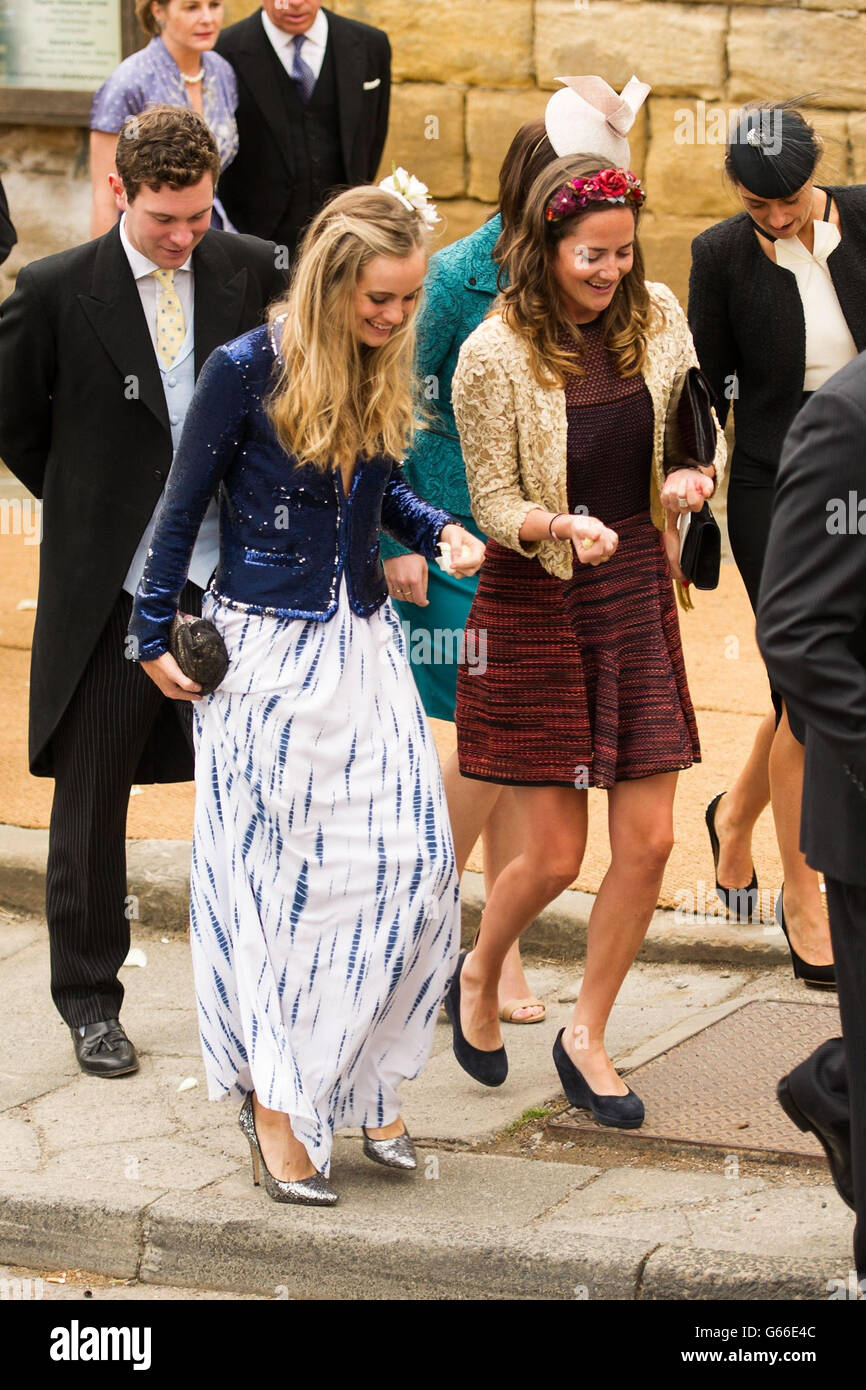 Lady Melissa Percy marries Thomas van Staubenzee - Alnwick Stock Photo ...