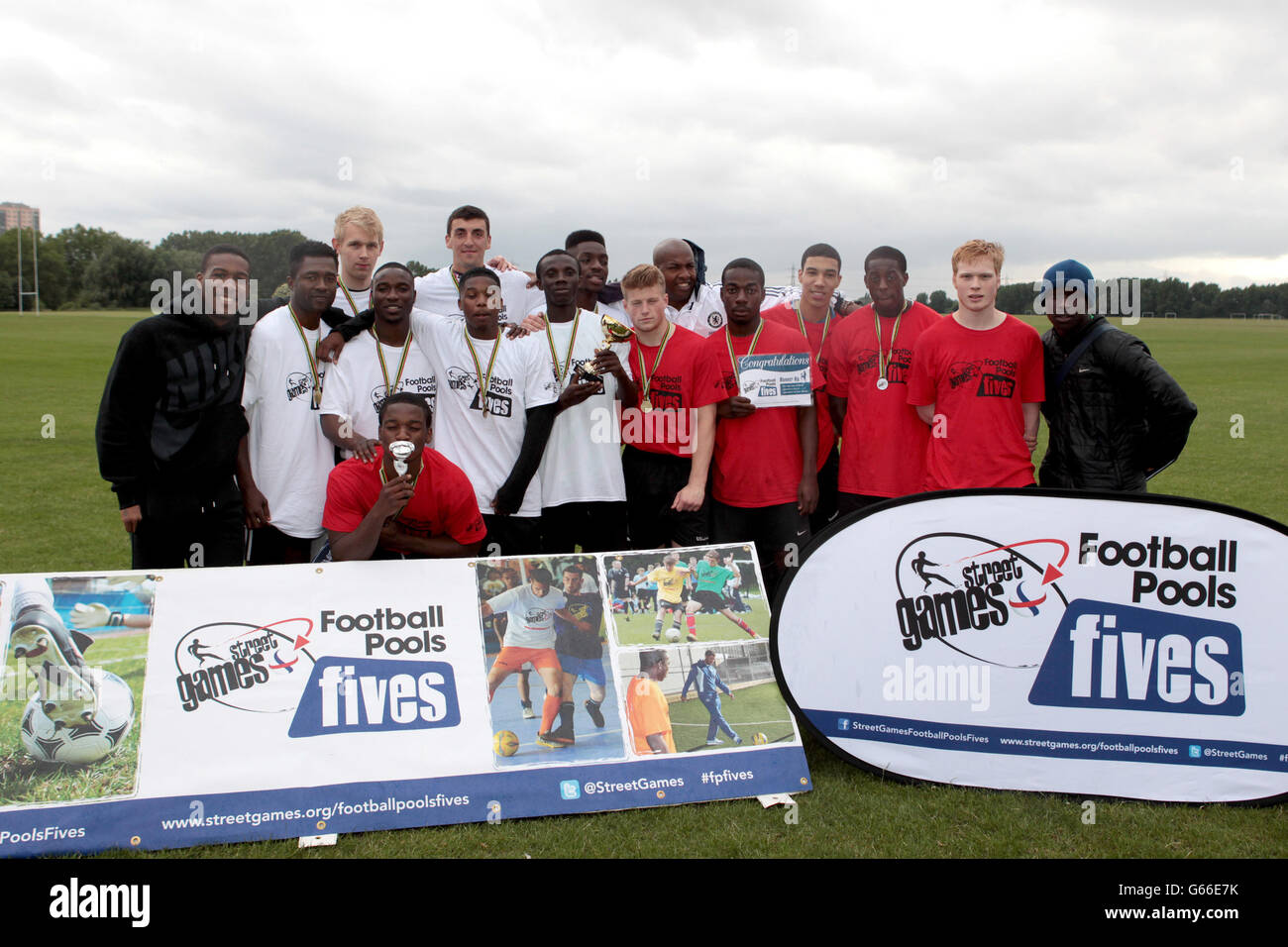 Sport - StreetGames Football Pools Fives - London Stock Photo - Alamy