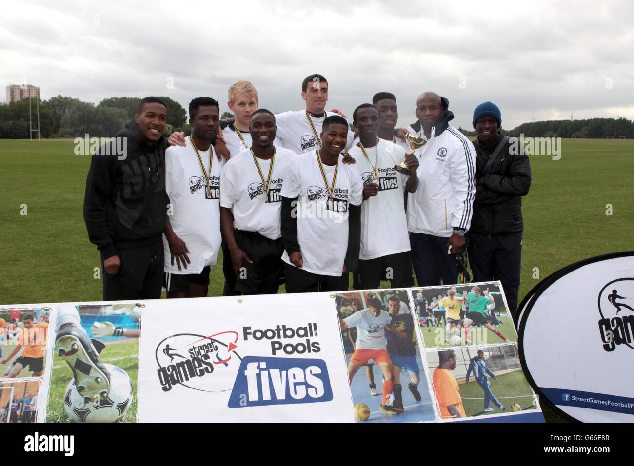 Winners of the streetgames football pools fives regional finals hi-res ...