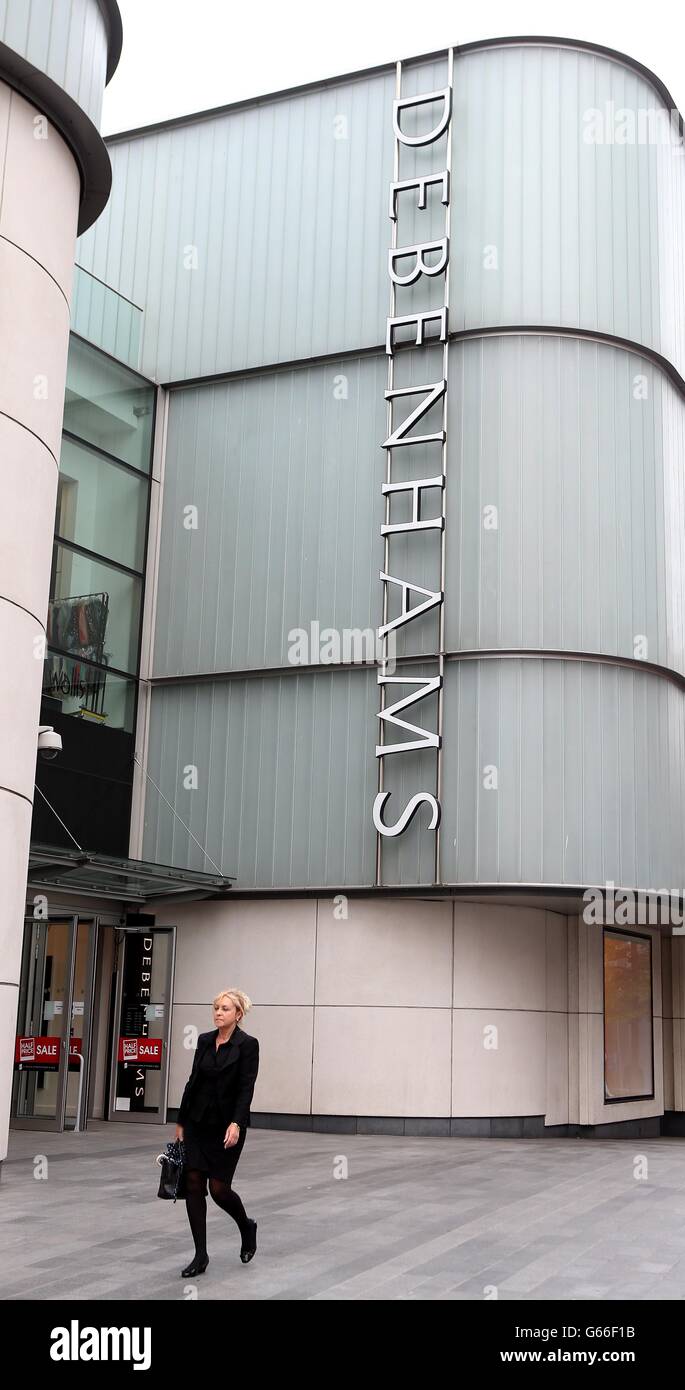 Debenhams stock. General View of the Debenhams Department Store in ...