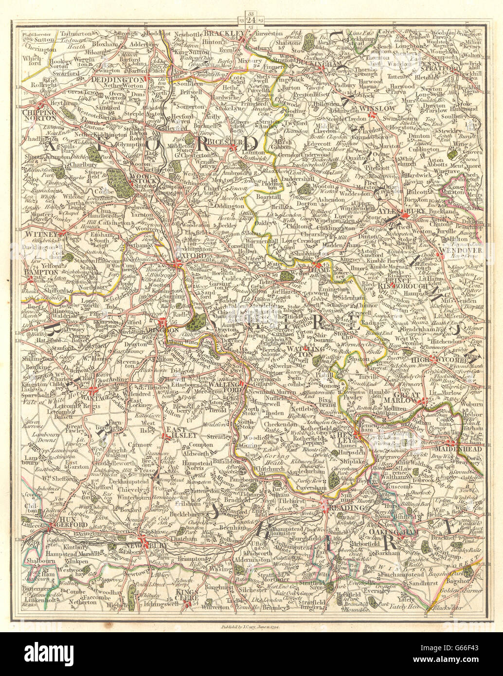 Map of marlow hi-res stock photography and images - Alamy