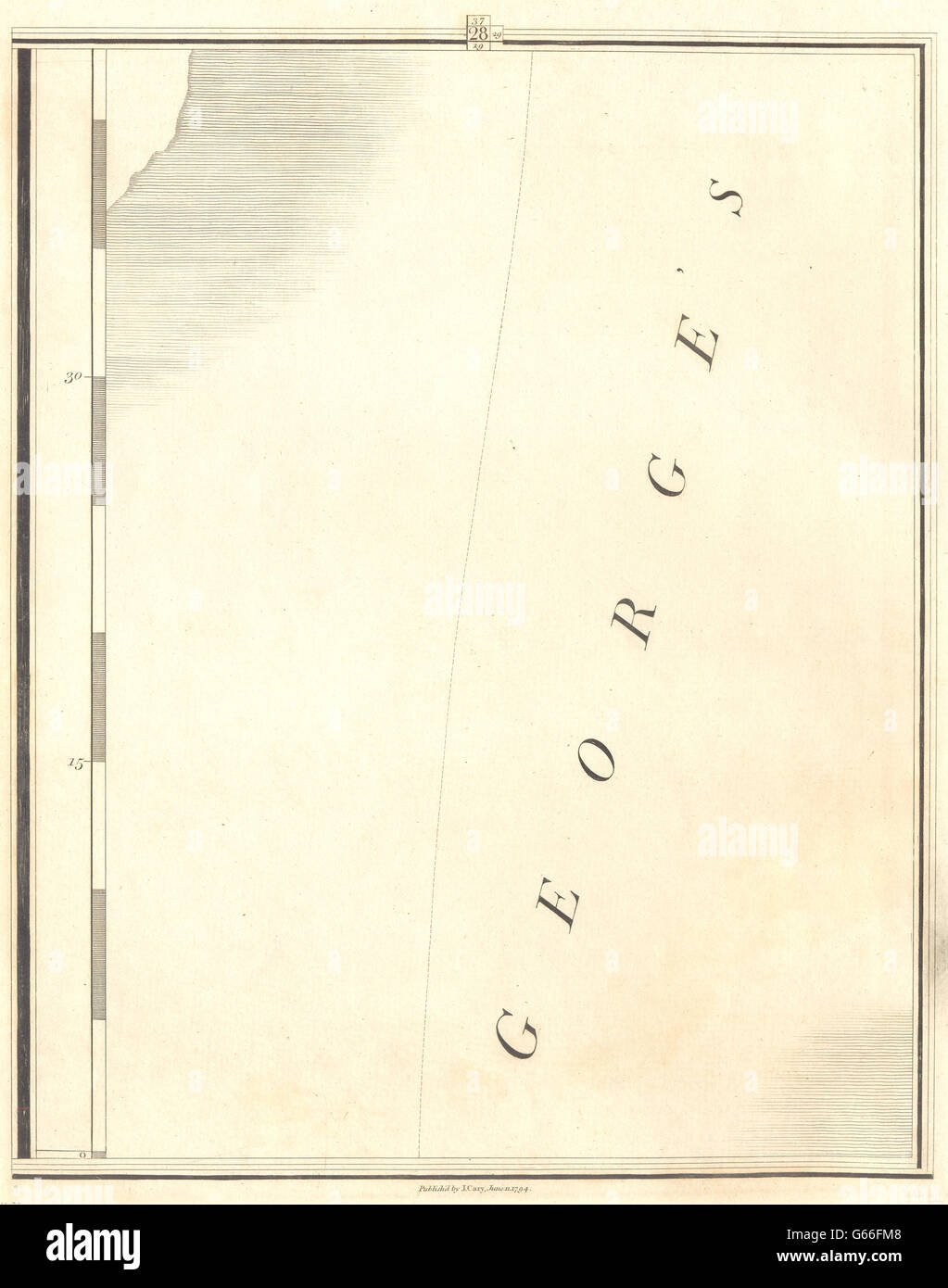 IRELAND: St George's Channel. Section 28. CARY, 1794 antique map Stock ...